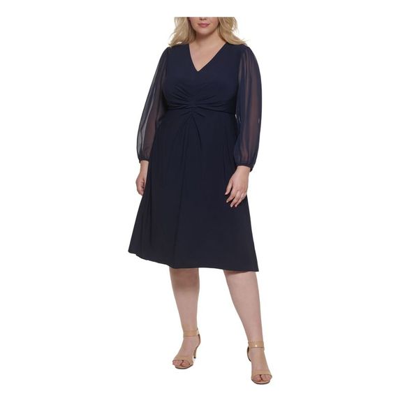 Jessica Howard | Dresses | Jessica Howard Womens Long Chiffon Blouson ...